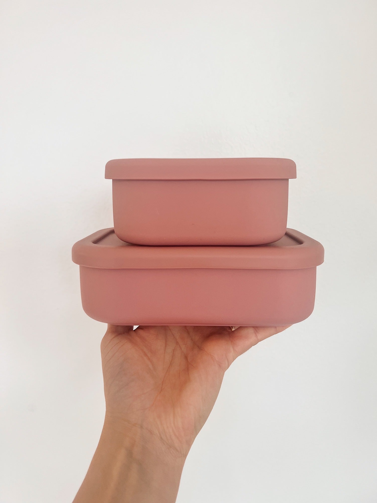 Silicone Square Sandwich Box | Rose – Cargo Collective